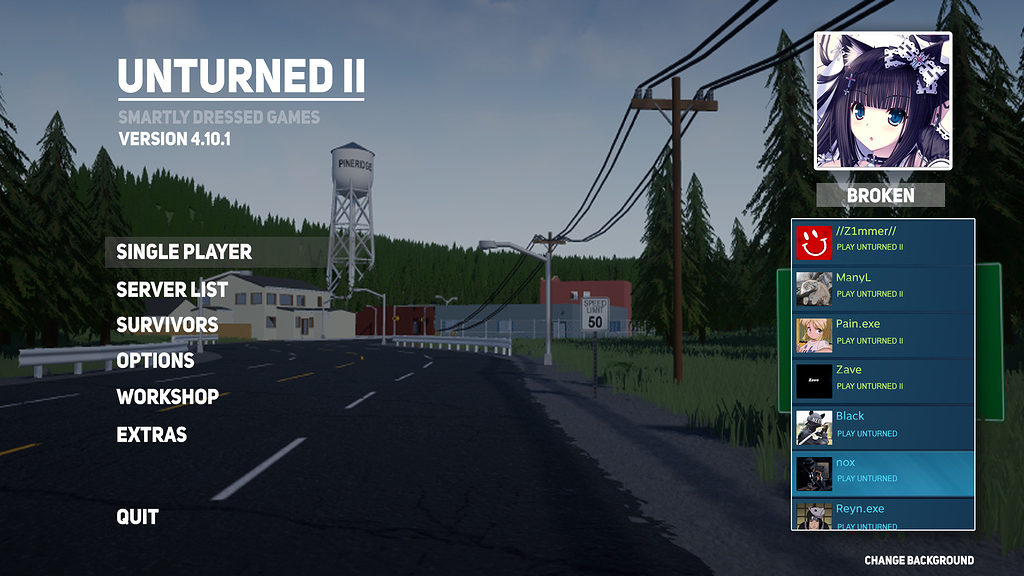 Unturned II Menu CONCEPT - U4 Discussion - SDG Forum